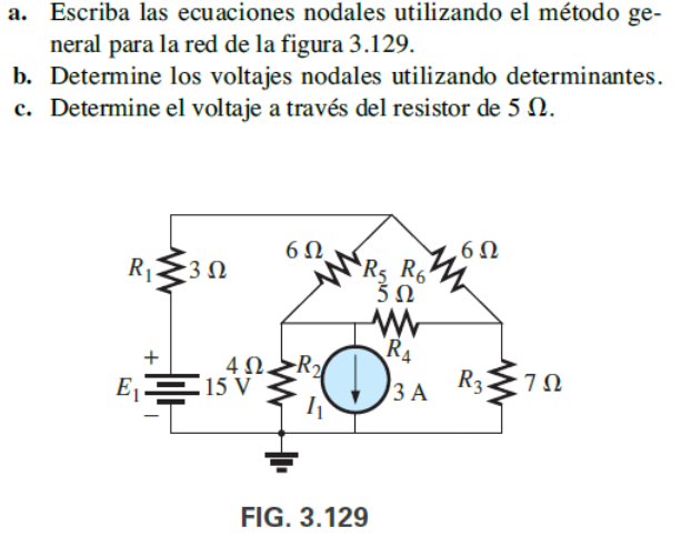 Solved a. ﻿Escriba las ecuaciones nodales utilizando el | Chegg.com