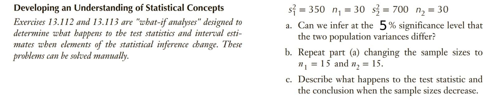 Solved = = Developing an Understanding of Statistical | Chegg.com