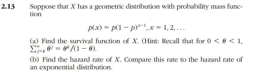 Solved Suppose that X has a geometric distribution with | Chegg.com