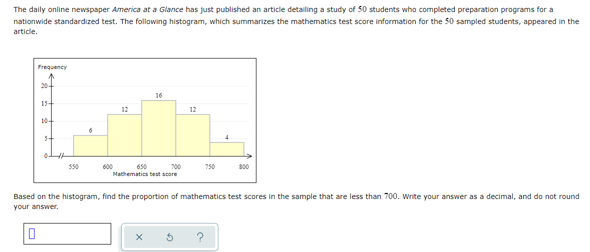 Solved The daily online newspaper America at a Glance has | Chegg.com