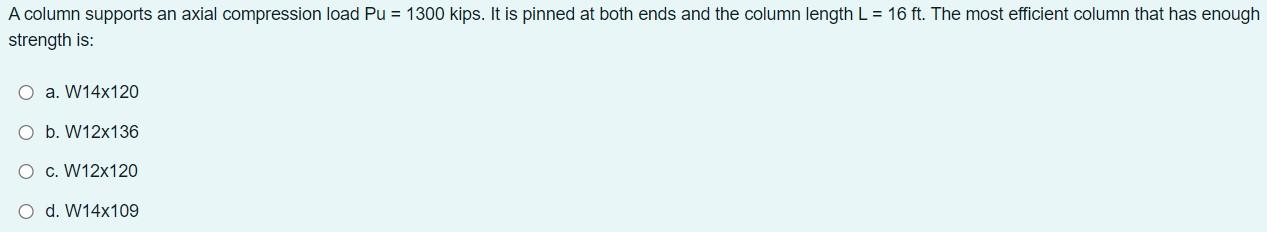 Solved LRFD • all loads given are service (unfactored) • | Chegg.com