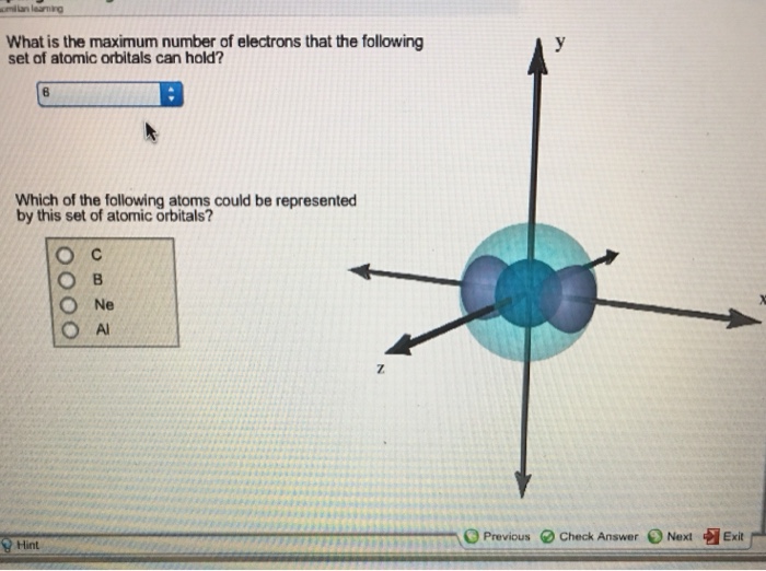 Solved What is the maximum number of electrons that the | Chegg.com