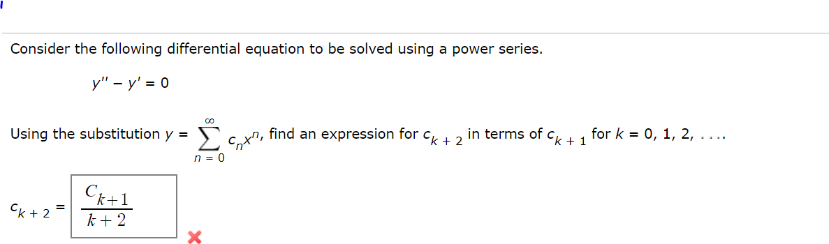 Solved Consider the following differential equation to be | Chegg.com