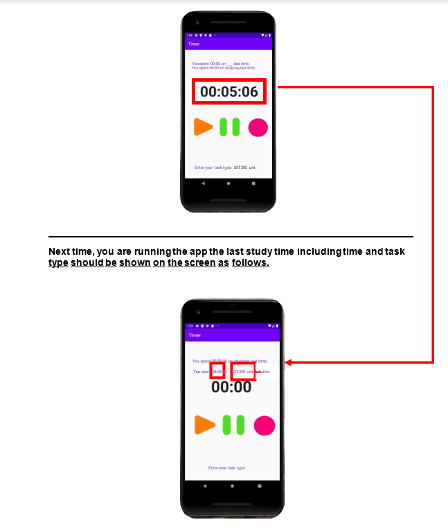 Mobile Application Dev Android Study Timer App Chegg