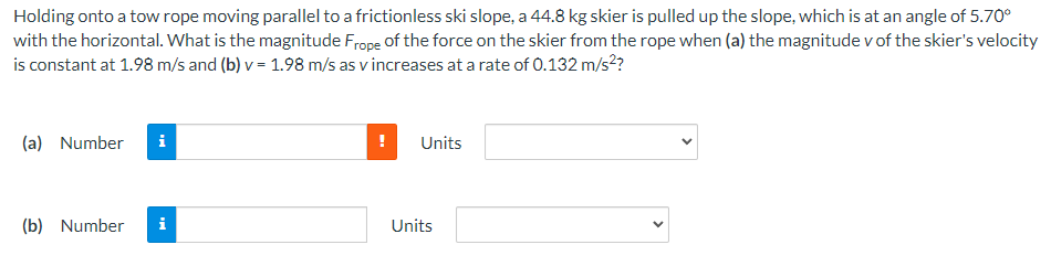 Solved Holding onto a tow rope moving parallel to a | Chegg.com