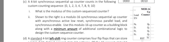 Solved C A 4 Bit Synchronous Sequential Up Counter Counts 