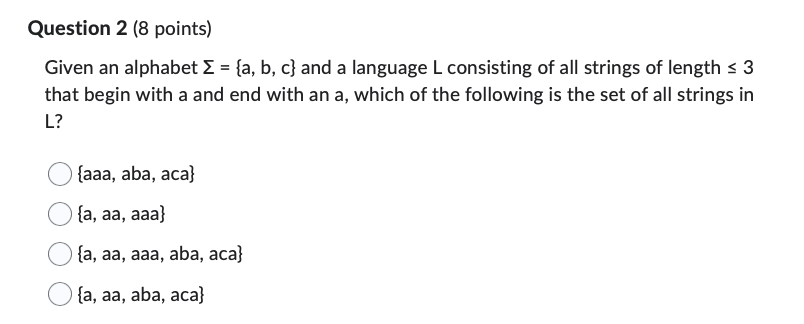 Solved Given an alphabet Σ={a,b,c} and a language L | Chegg.com