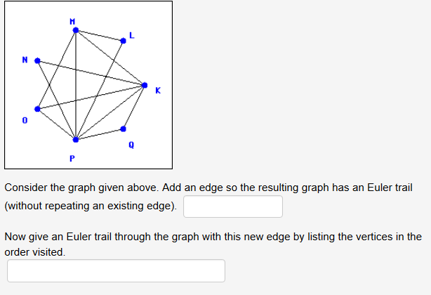 Solved Consider The Graph Given Above Add An Edge So The 