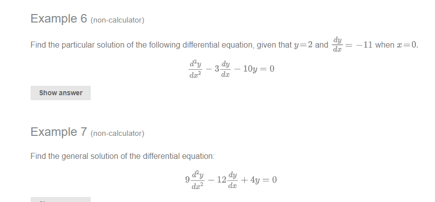 Solved Find The Particular Solution Of The Following