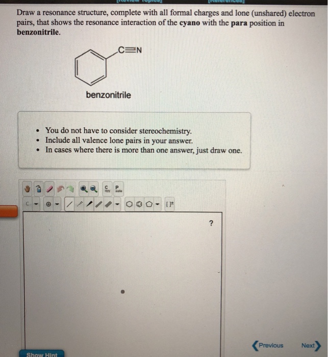 Solved Draw a resonance structure, complete with all formal | Chegg.com