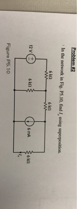 Solved Problem #2 In the network in Fig. P5.10, find I, | Chegg.com