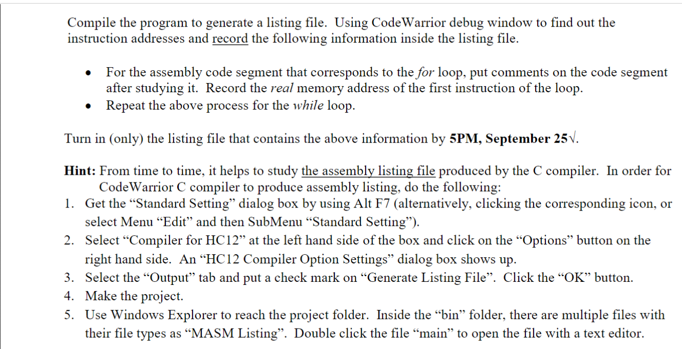 this assembly language is HCS12 PLEASE ANSWER PART 2 | Chegg.com
