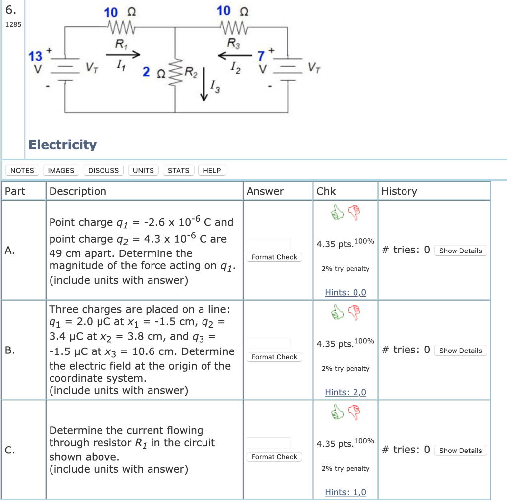 Solved A) Point charge q1 = -2.6 x 10-6 C and | Chegg.com Solved A) Point charge q1 = -2.6 x 10-6 C and | Chegg.com