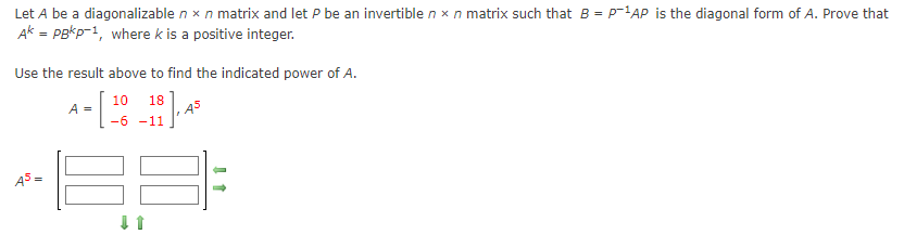 Solved Let A be a diagonalizable n×n matrix and let P be an | Chegg.com