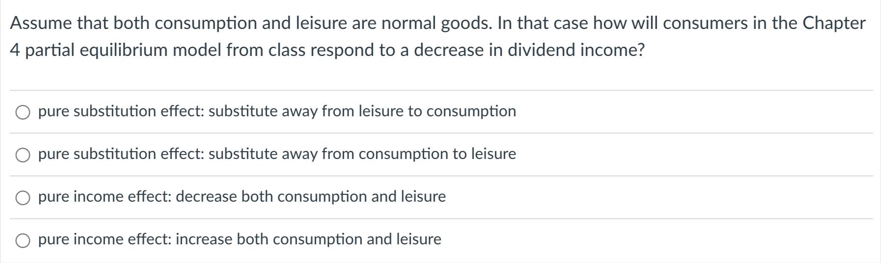 Solved Assume that both consumption and leisure are normal | Chegg.com