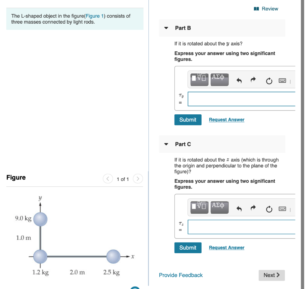 Solved Review The L-shaped object in the figure(Figure 1) | Chegg.com
