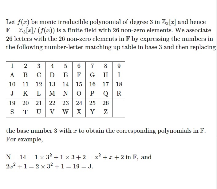 Solved Let f(x) be monic irreducible polynomial of degree 3 | Chegg.com