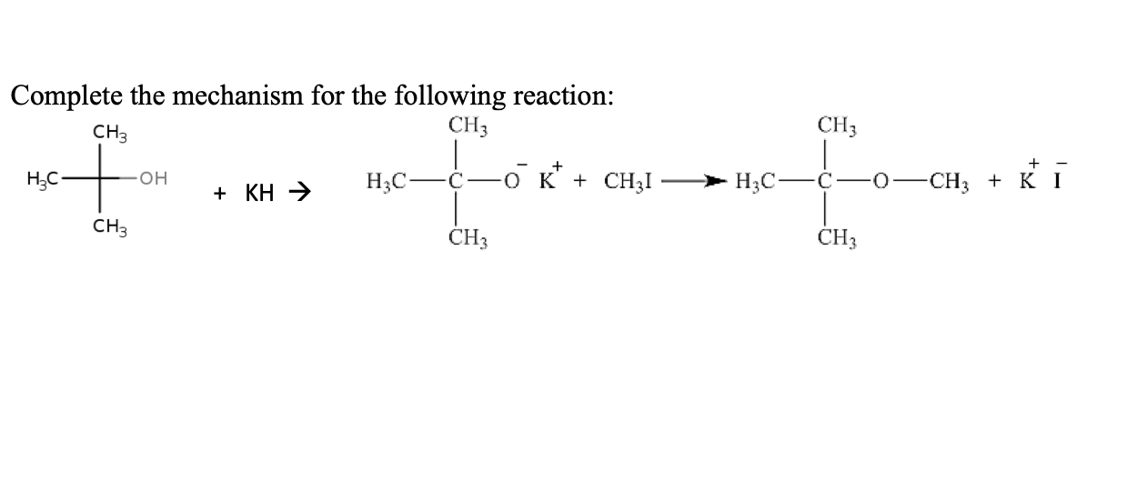 Solved CH; Complete the mechanism for the following | Chegg.com