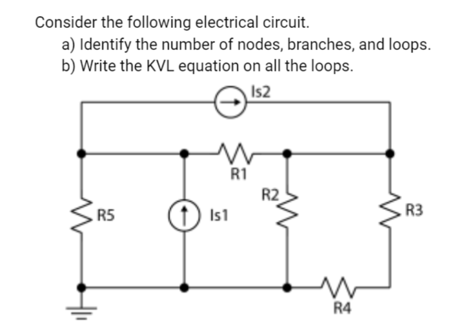Solved Consider the following electrical circuit. a) | Chegg.com