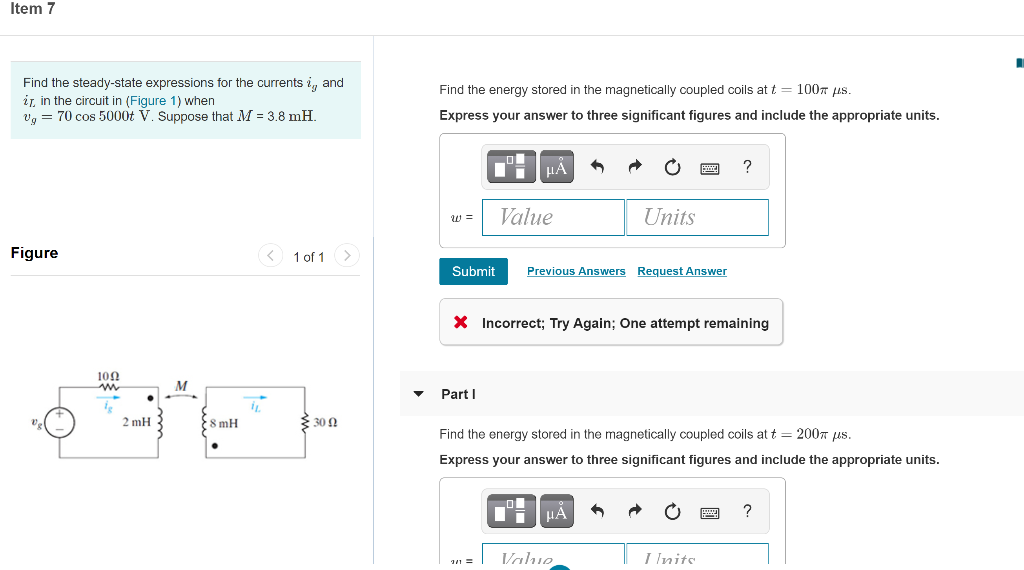 Solved Item 7 Find the steady-state expressions for the | Chegg.com