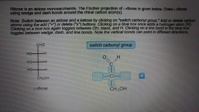Solved Ribose is an aldose monosaccharide. The Fischer | Chegg.com