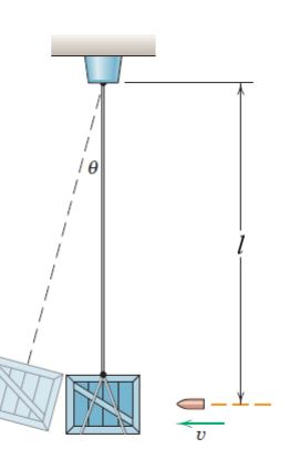 Solved Figure 2 shows a ballistic pendulum originally at | Chegg.com