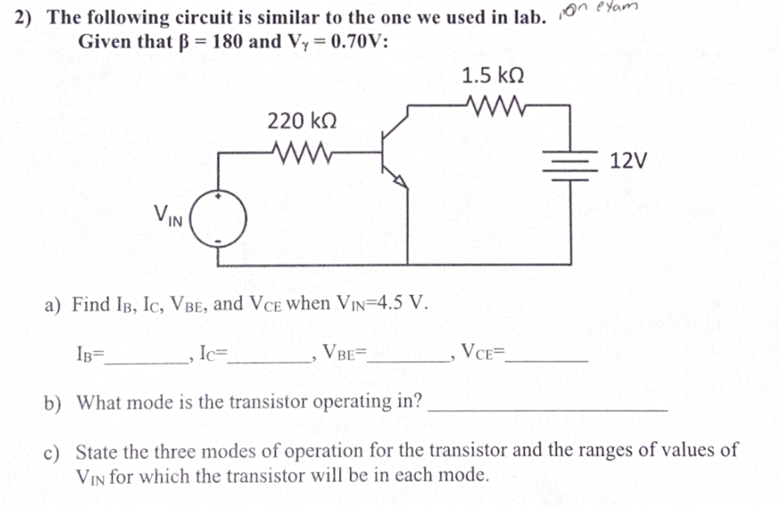 Solved The following circuit is ﻿similar to ﻿the one we | Chegg.com