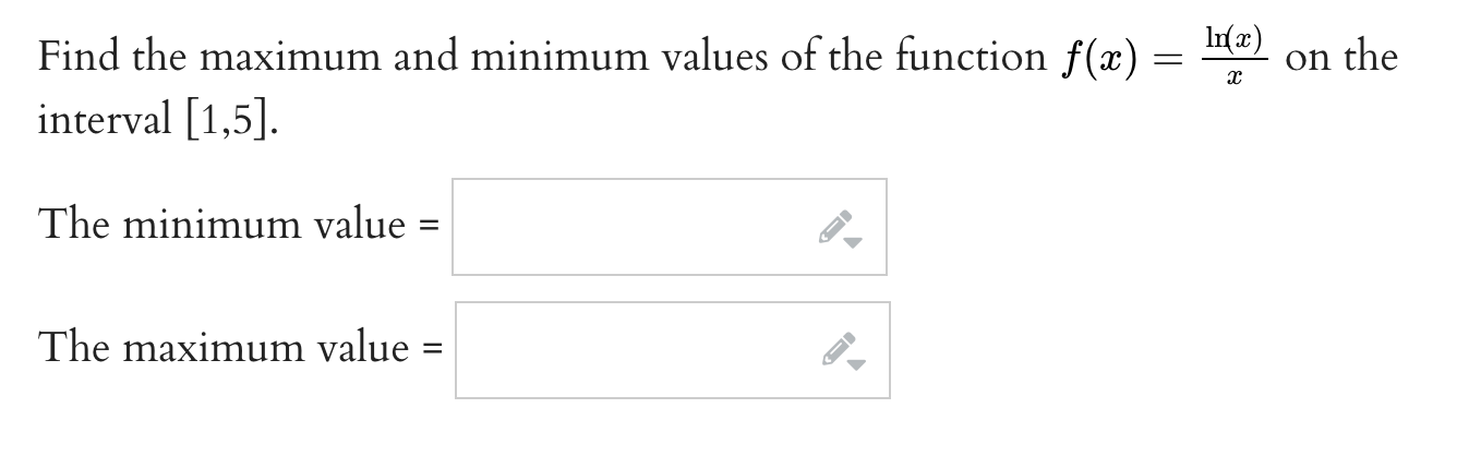 Solved Find the maximum and minimum values of the function | Chegg.com
