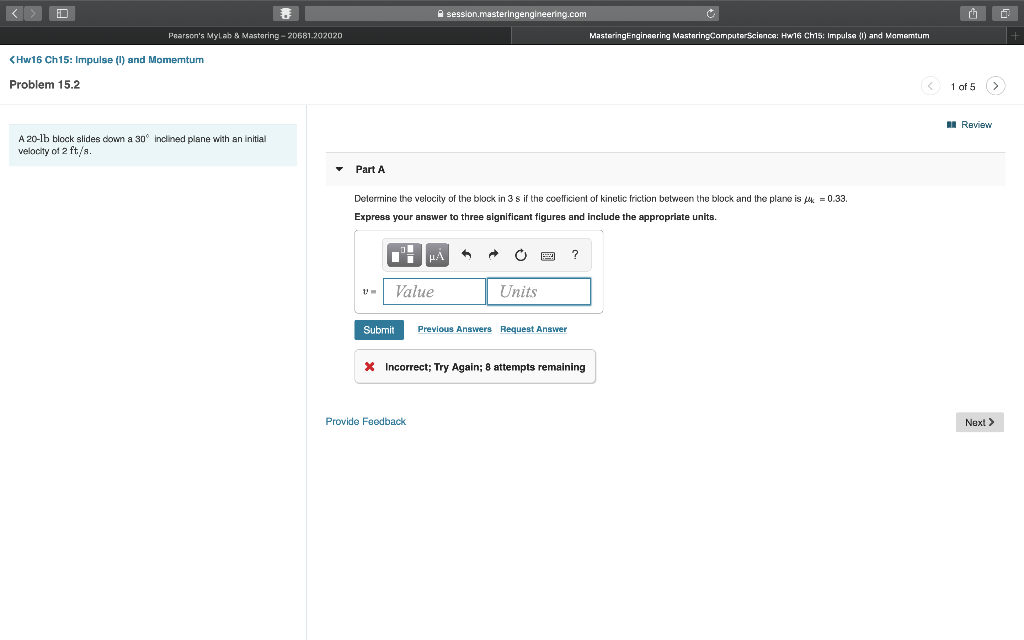 Solved session.masteringengineering.com Mastering | Chegg.com