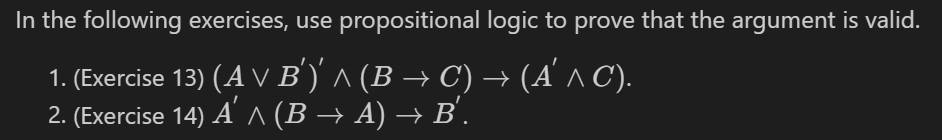 Solved In The Following Exercises Use Propositional Logic 5396