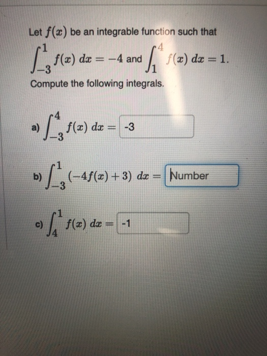 Solved Let F Be An Integrable Function Such That 4 F X Dr