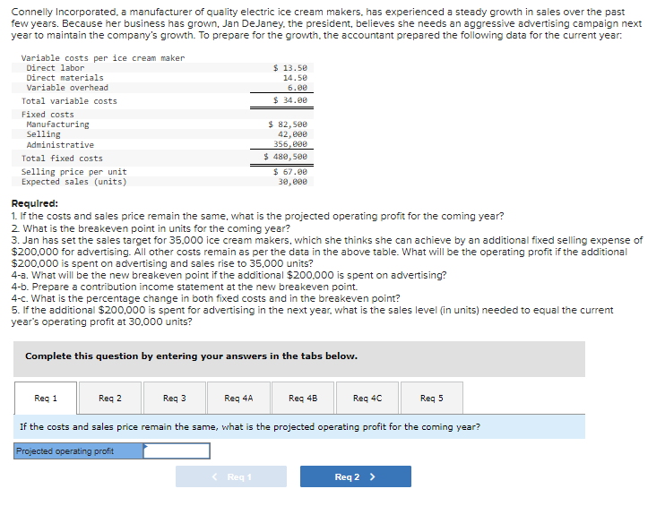 Solved Connelly Incorporated, a manufacturer of quality | Chegg.com