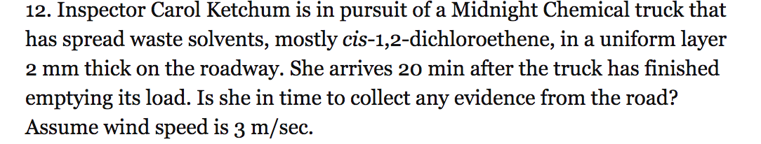 12. Inspector Carol Ketchum is in pursuit of a | Chegg.com