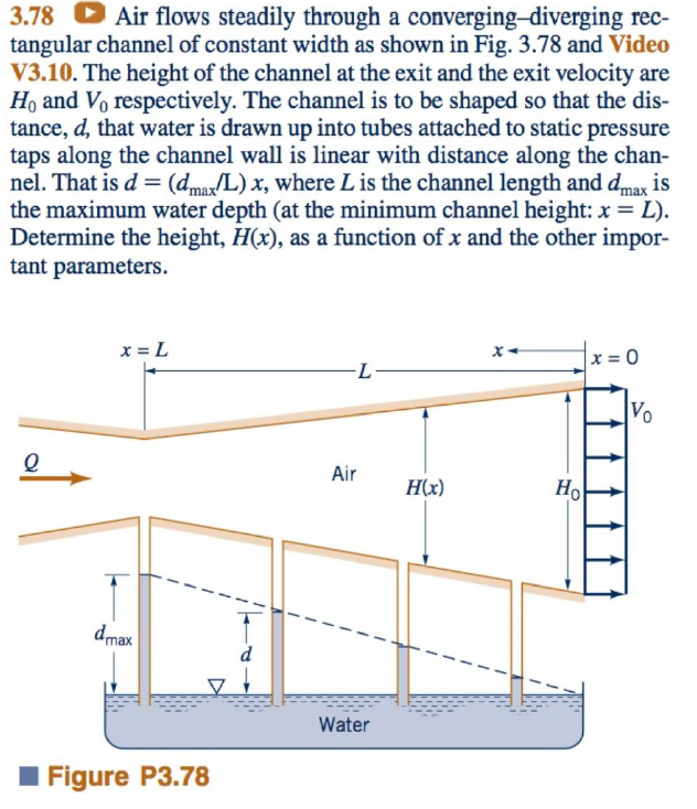 Solved 3.78 D Air flows steadily through a | Chegg.com