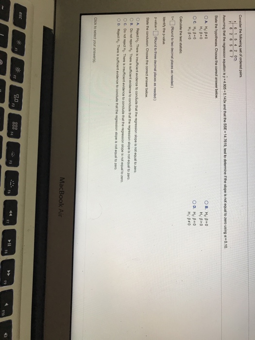 Solved Consider the following set of ordered pairs. | Chegg.com