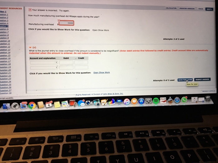 Solved Please double check your answer, and show your work. | Chegg.com