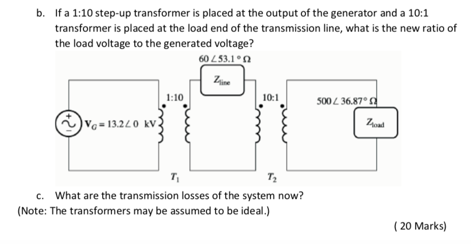 Solved A 13.2-kV single-phase generator supplies power to a | Chegg.com