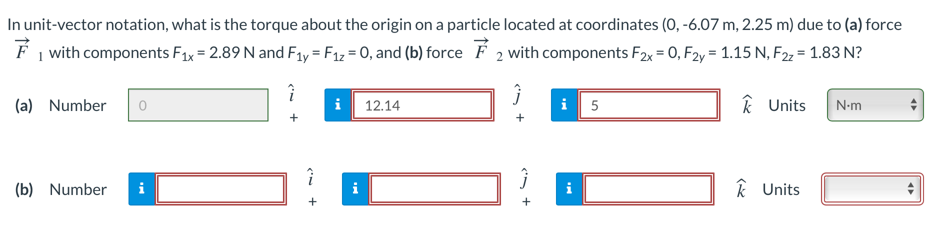 Solved In unit-vector notation, what is the torque about the | Chegg.com