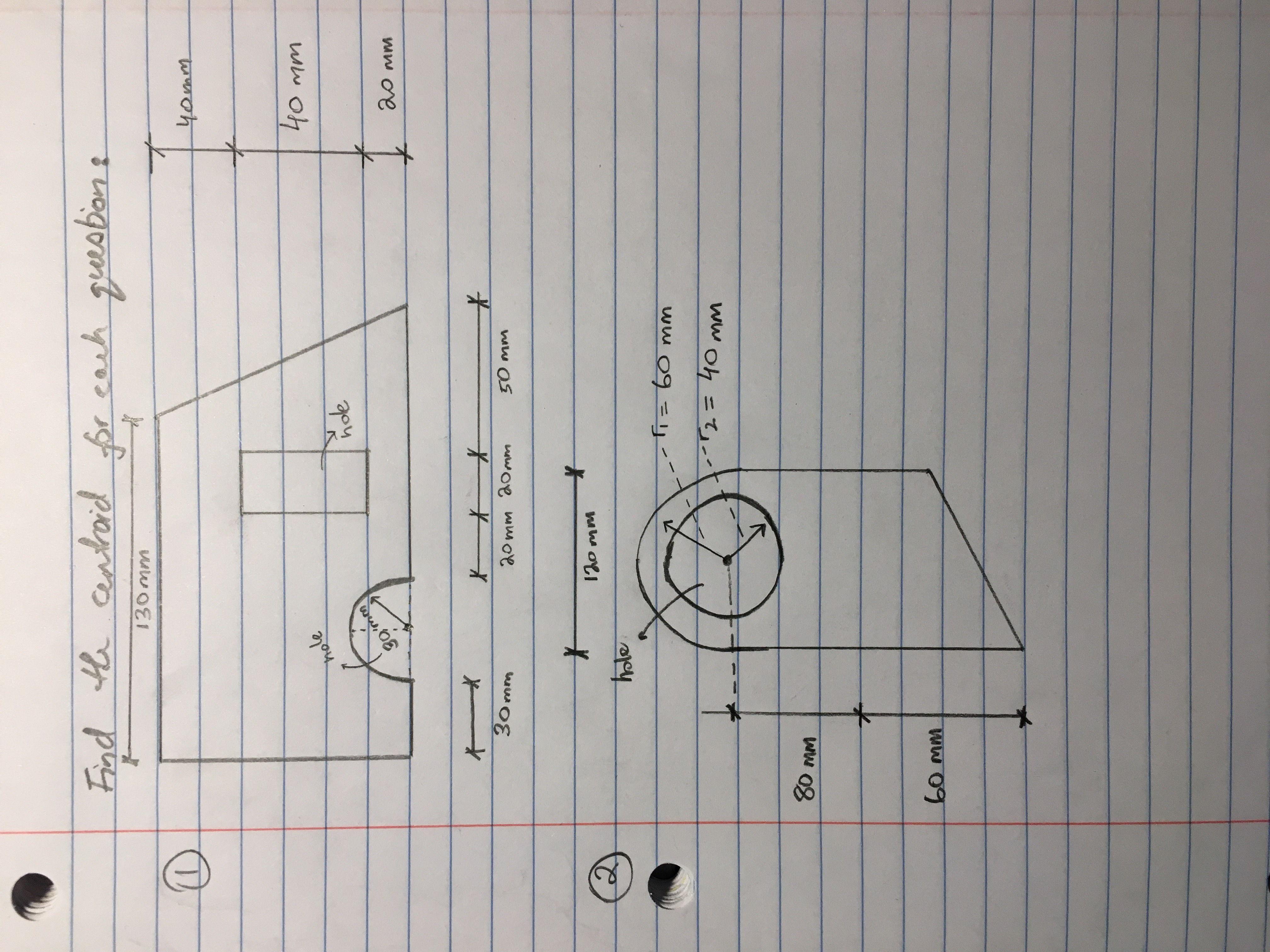 Solved Grade 12 physics centroid question, solve as | Chegg.com