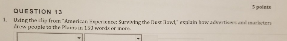 Solved 5 points QUESTION 13 1. Using the clip from "American | Chegg.com