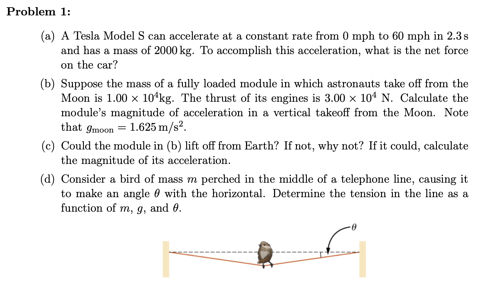 Solved (a) A Tesla Model S can accelerate at a constant rate | Chegg.com