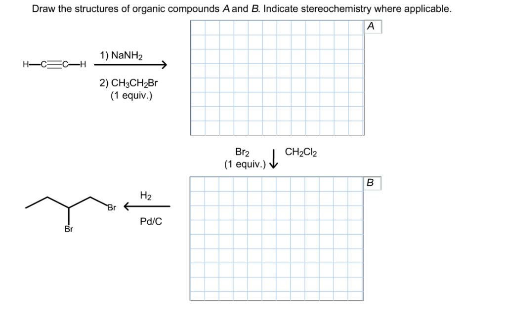 Solved Draw the structures of organic compounds A and B. | Chegg.com