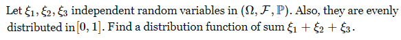 Solved Let ξ1,ξ2,ξ3 independent random variables in (Ω,F,P). | Chegg.com