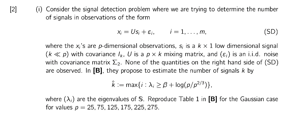Consider two p-dimensional populations with | Chegg.com