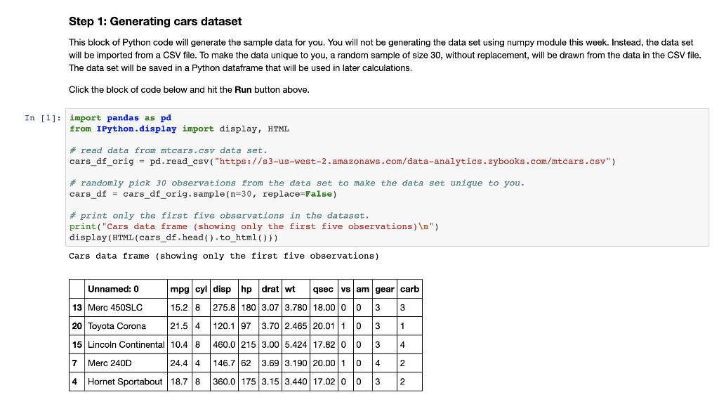 Solved 1. Check to be sure your scatterplots of miles per | Chegg.com