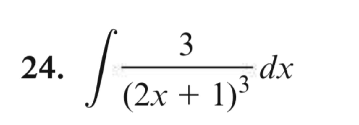 Solved ∫﻿﻿3(2x+1)3dx | Chegg.com