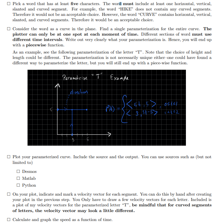 Pick a word that has at least five characters. The | Chegg.com