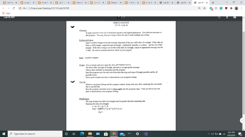 Solved Writing a program in C: Input 3 positive integers | Chegg.com