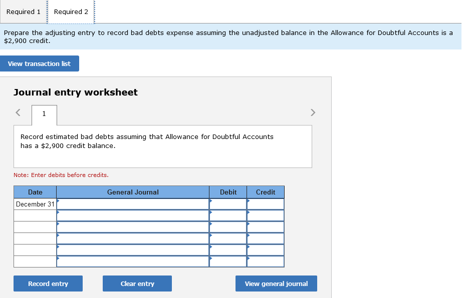 Solved 1. Estimate the balance of the Allowance for Doubtful | Chegg.com