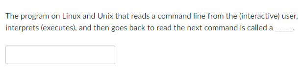 Solved The program on Linux and Unix that reads a command | Chegg.com